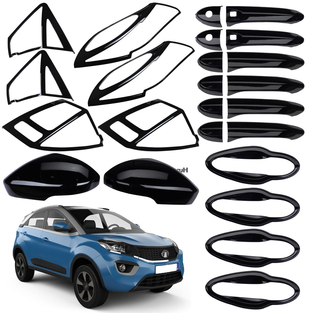 Black Applique Kit for Nexon – 5-Piece Stylish Cover Set