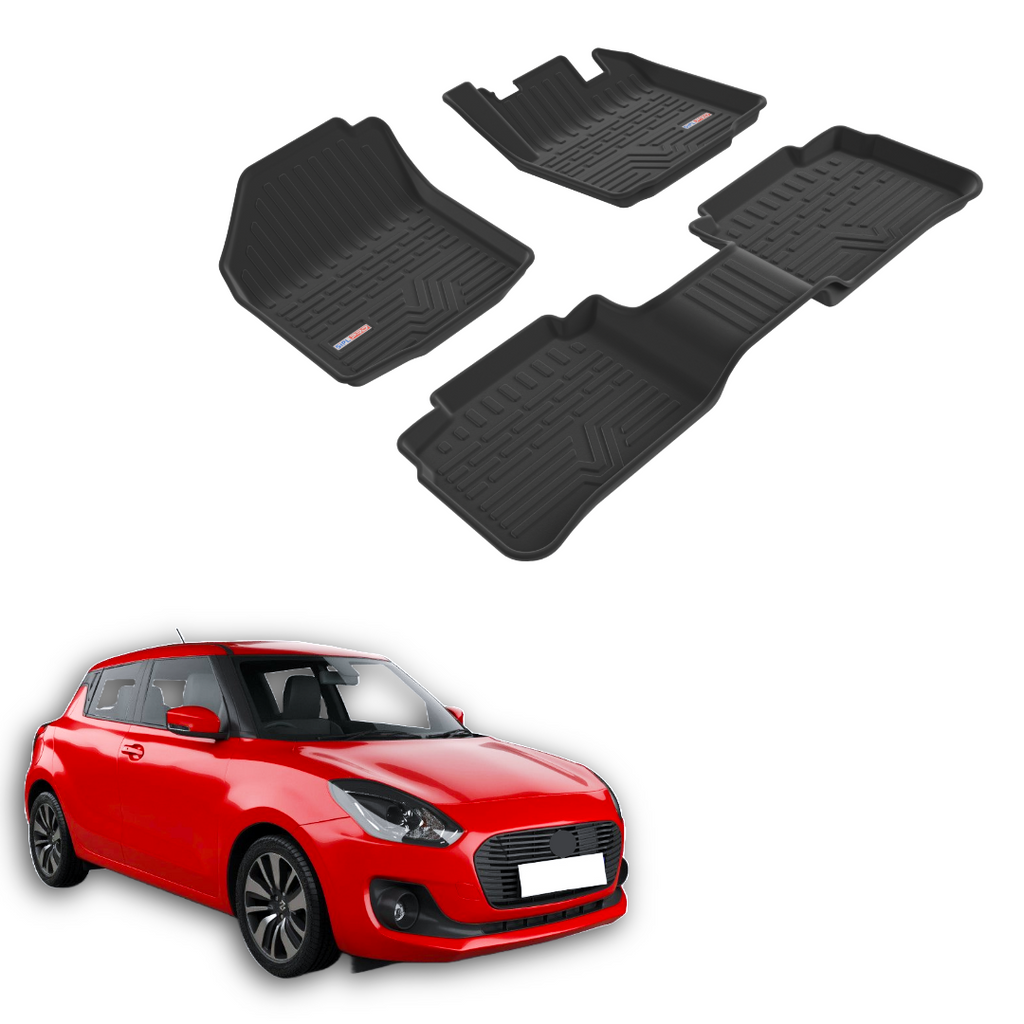 TPE Floor Mats for Suzuki Swift (2018–2024) | All-Weather